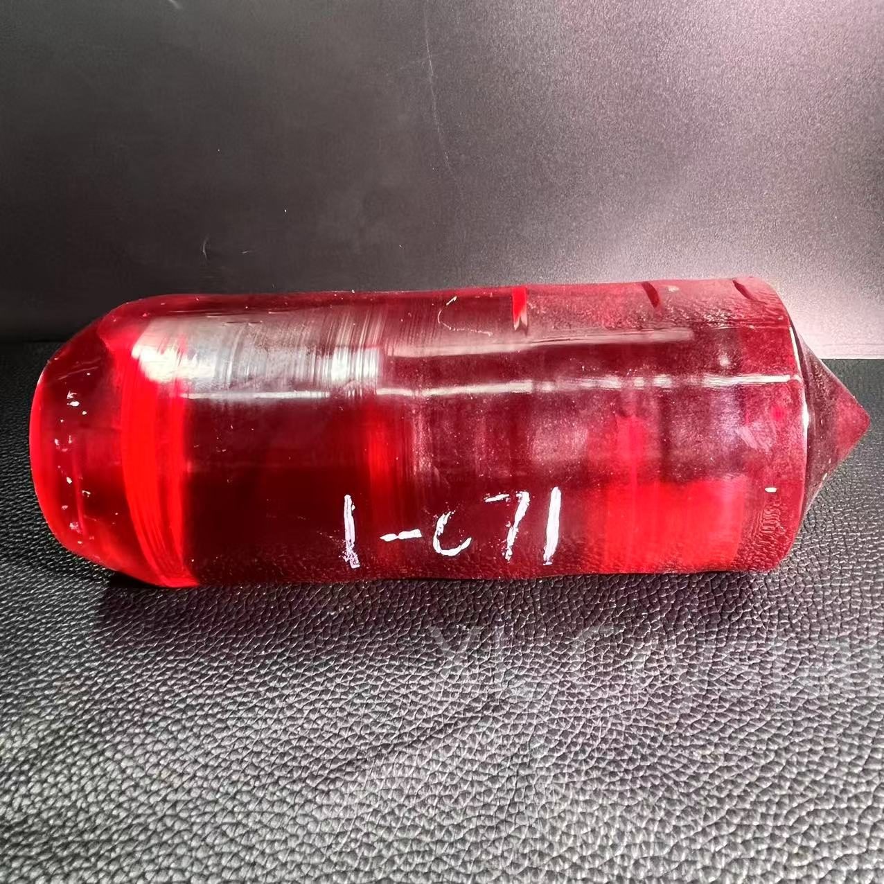 Ruby Red color Synthetic Sapphire Crystal - XL Crystal
